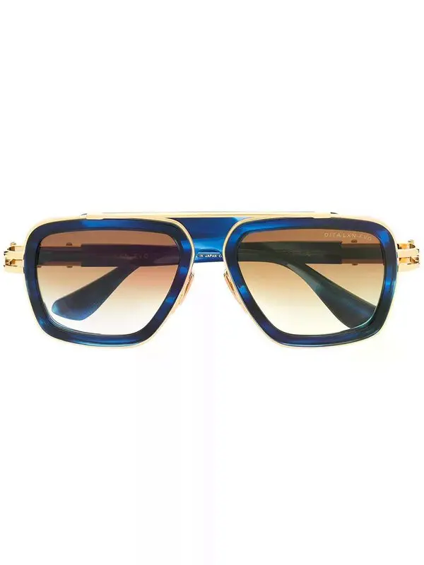 Dita Lxn-evo Pilot-frame Sunglasses - Blue