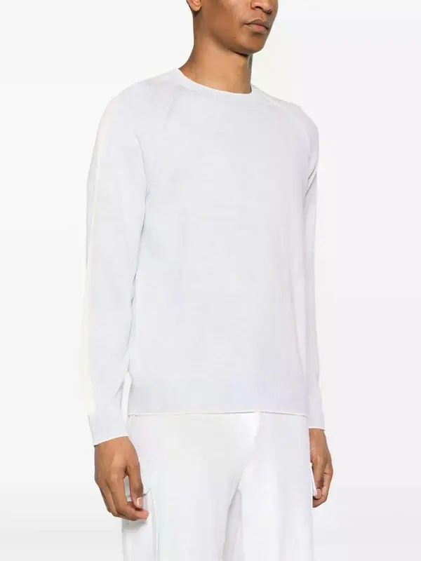 Eleventy Stripe-detail Cotton Jumper