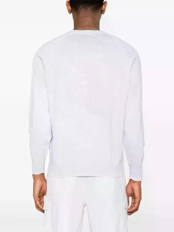 Eleventy Stripe-detail Cotton Jumper