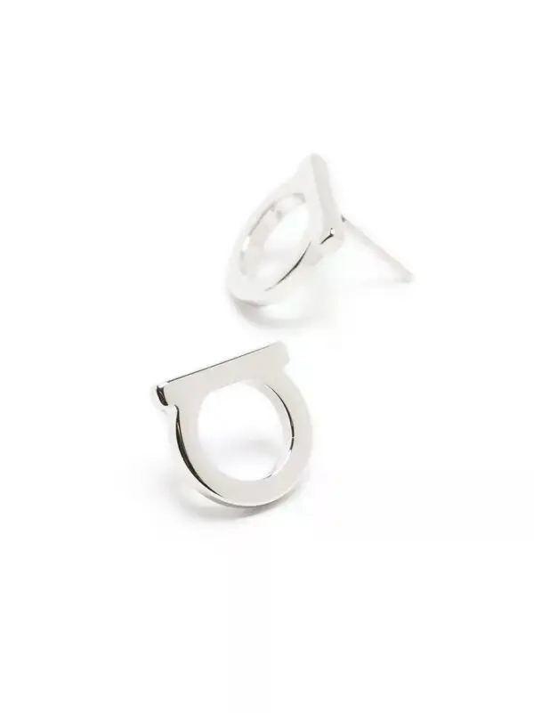 FERRAGAMO Gancini Stud Earrings - Metallic
