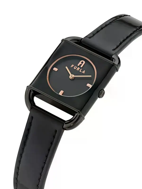 Furla Arco Square 28mm Timepiece - Black