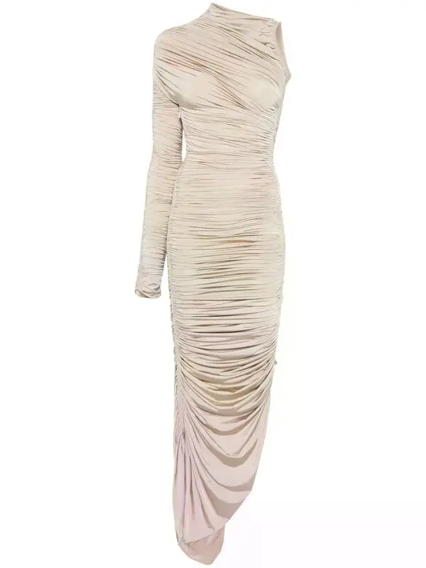 MUGLER Asymmetrical Maxi Dress