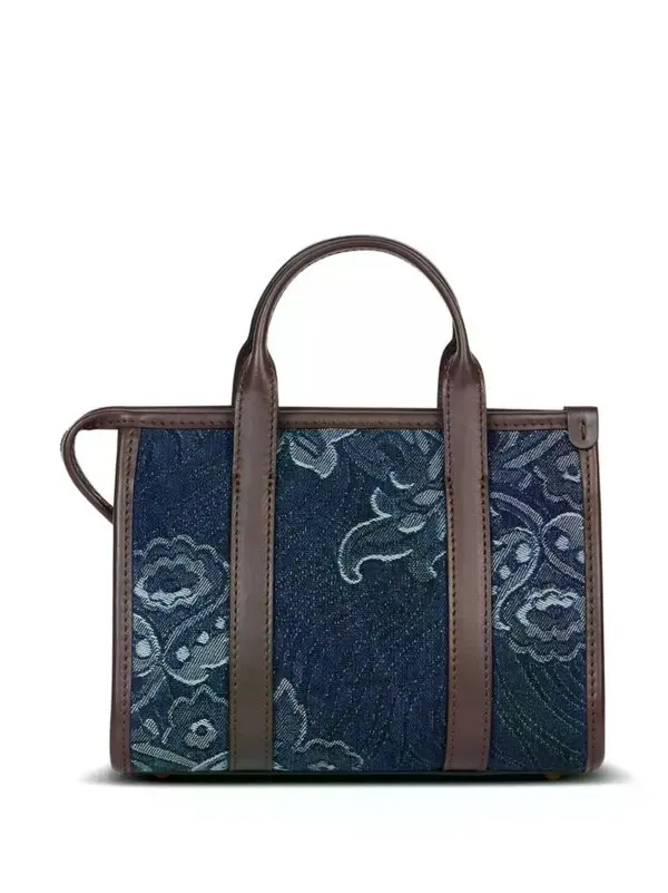 Etro Floral-jacquard Denim Tote Bag