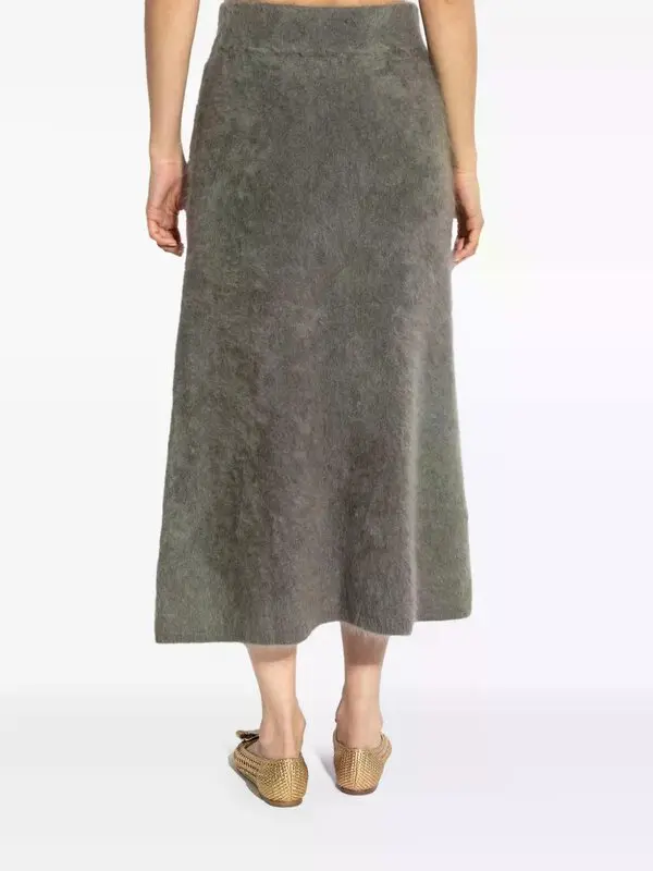 LISA YANG Asta Midi Skirt - Grey