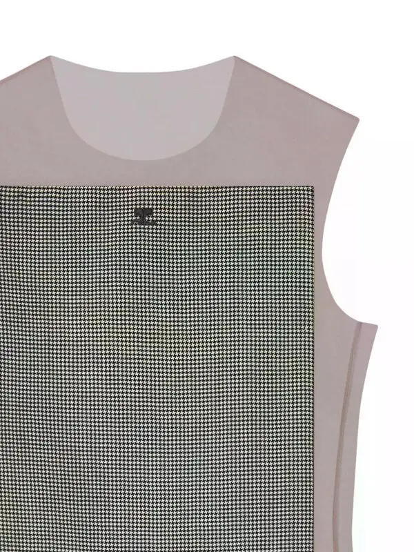 COURREGES Illusion Houndstooth Bodysuit