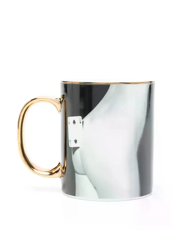 SELETTI Two Of Spades Porcelain Mug
