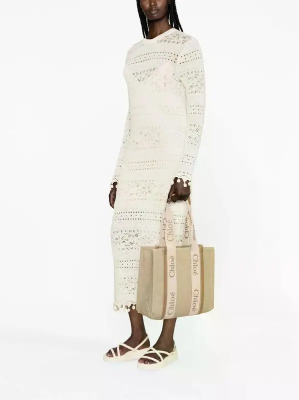 Chloé Medium Woody Tote Bag - Neutrals