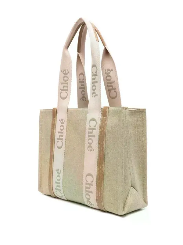Chloé Medium Woody Tote Bag - Neutrals