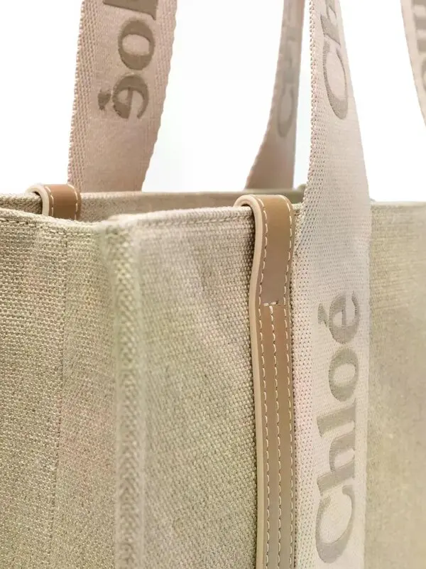 Chloé Medium Woody Tote Bag - Neutrals