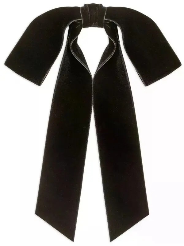 JENNIFER BEHR Velvet Headpiece With Bow Detail