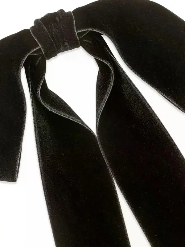 JENNIFER BEHR Velvet Headpiece With Bow Detail