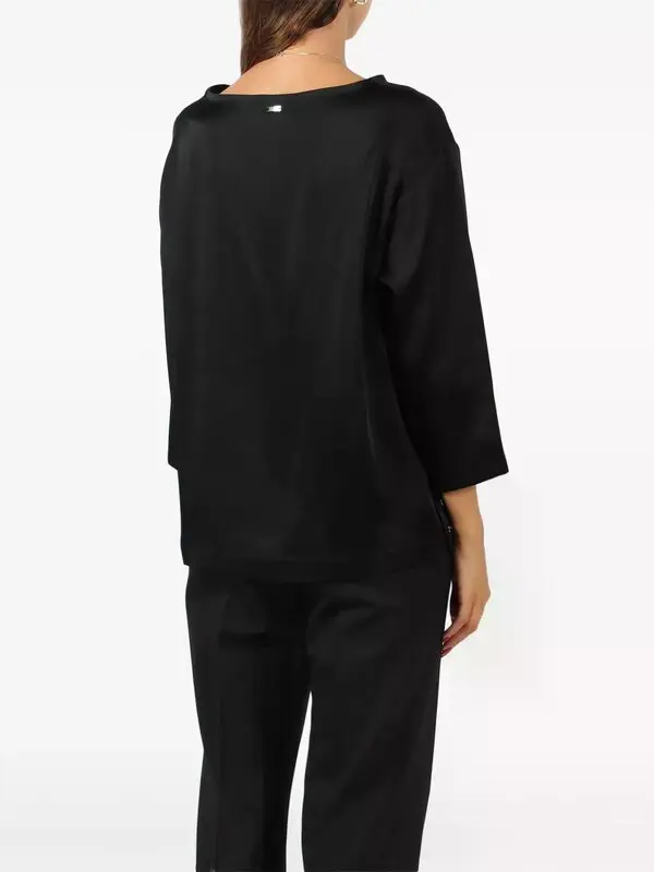 Herno Satin-weave Top - Black