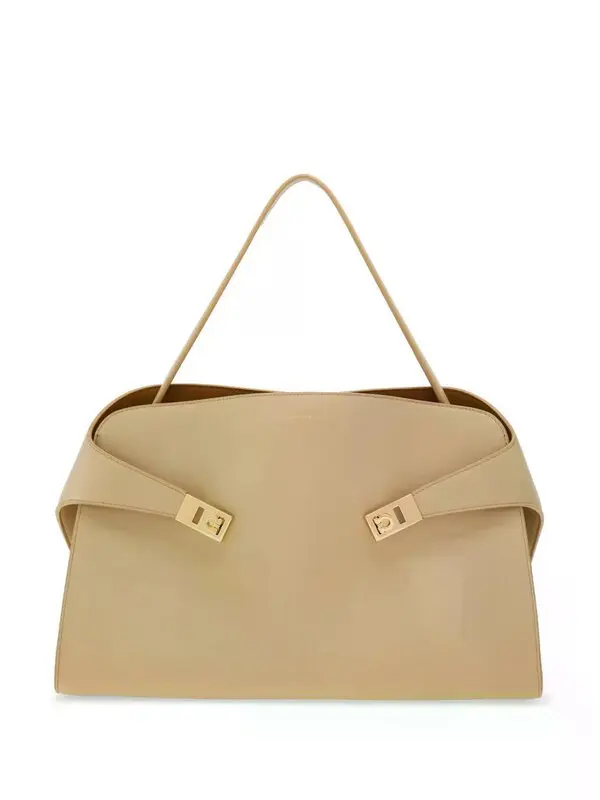 FERRAGAMO Hug Soft Bicolor Shoulder Bag L