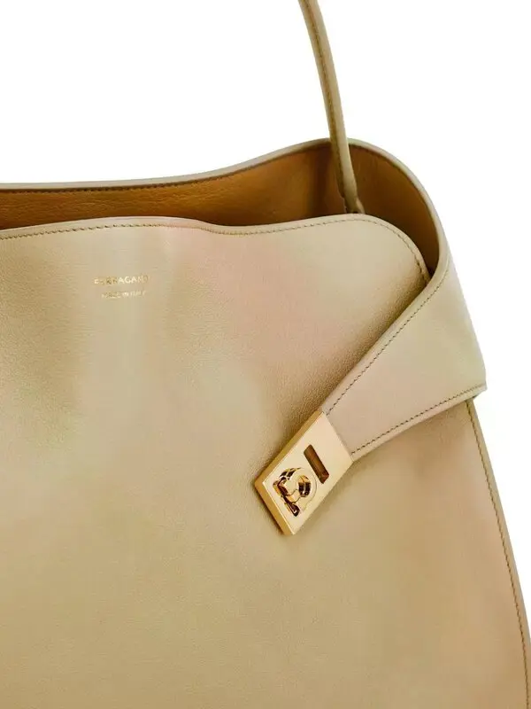 FERRAGAMO Hug Soft Bicolor Shoulder Bag L