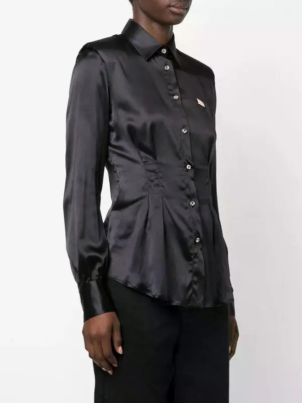 Philipp Plein Button-up Padded-shoulder Shirt
