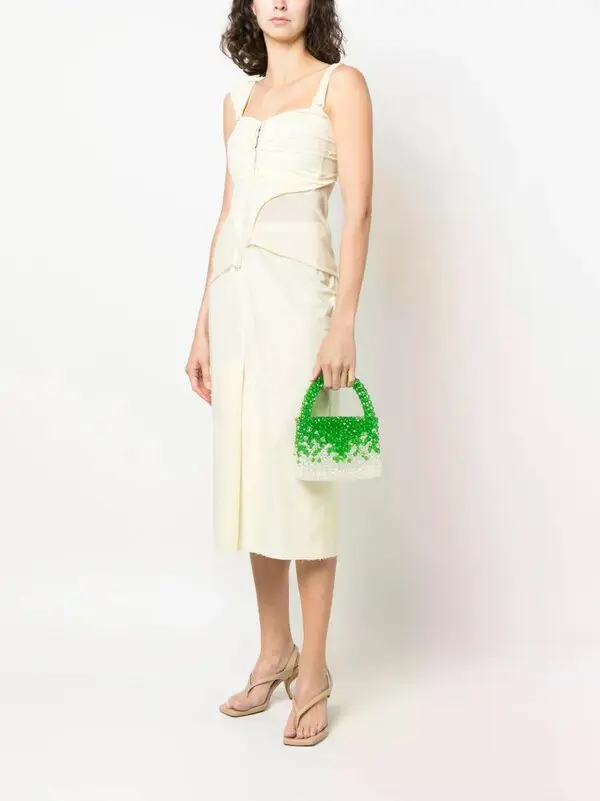 Germanier Bead-embellished Tote Bag - Green