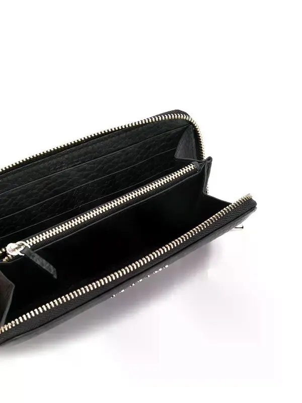 Orciani Logo Plaque Wallet - Black