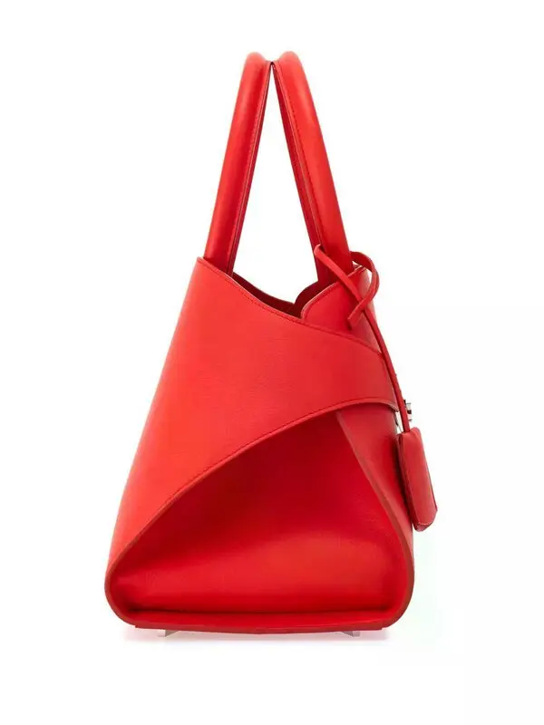 FERRAGAMO Hug Leather Tote Bag - Red