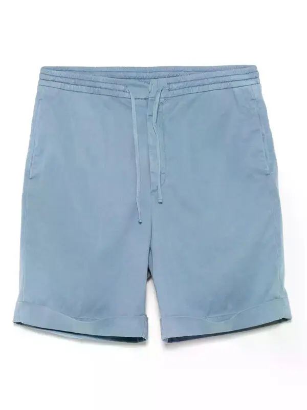 Canali Drawstring-waistband Shorts - Blue