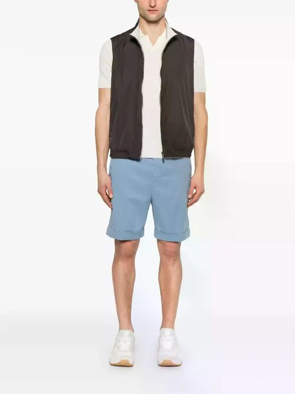 Canali Drawstring-waistband Shorts - Blue