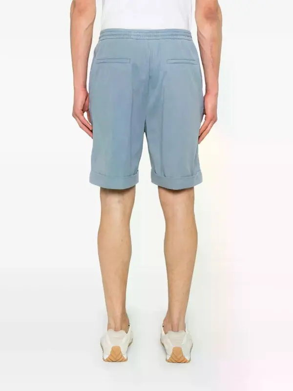 Canali Drawstring-waistband Shorts - Blue