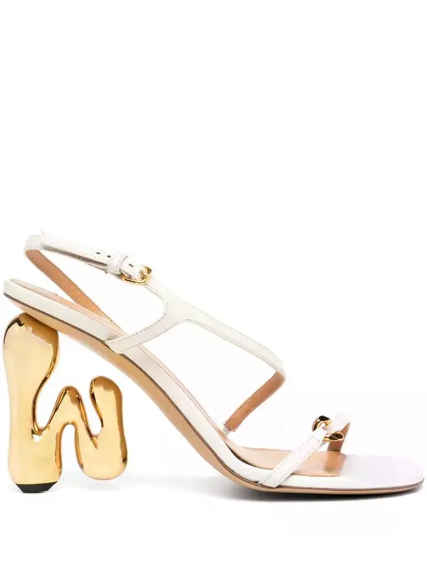JW Anderson 100mm Logo-heel Sandals