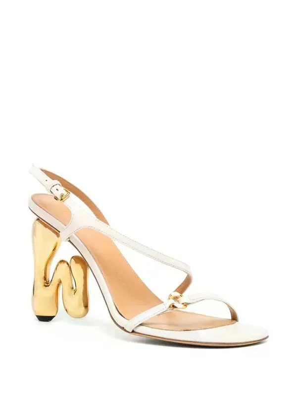 JW Anderson 100mm Logo-heel Sandals