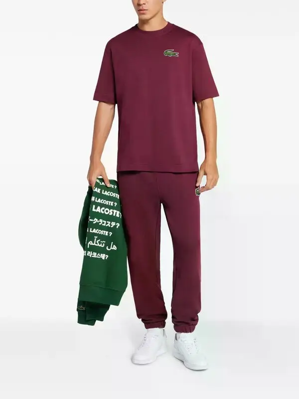 Lacoste Logo-patch Track Trousers - Red