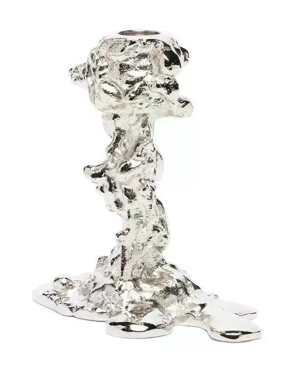 POLSPOTTEN Small Drip Candle Holder In Tone Metal