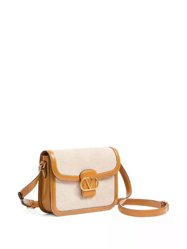 Valentino Garavani 9to5 Canvas Shoulder Bag - Neutrals