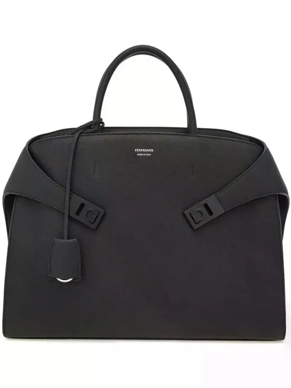 FERRAGAMO Hug Briefcase - Black