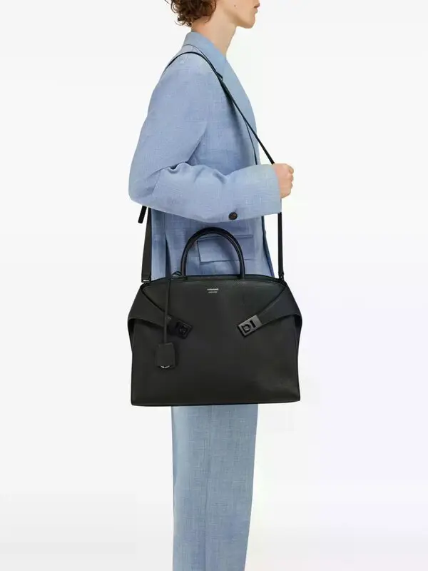 FERRAGAMO Hug Briefcase With Gancio Clasps