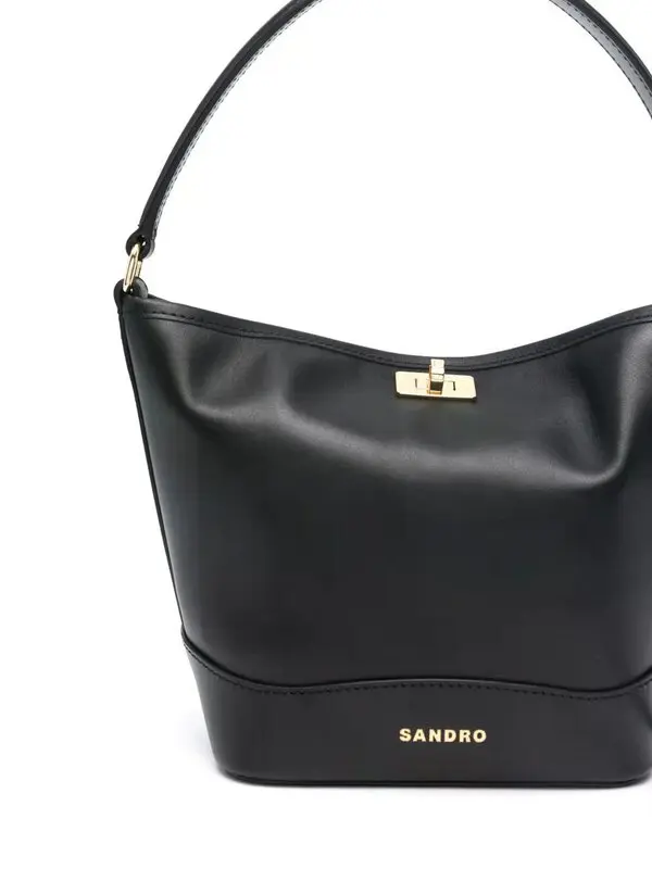 Sandro Mini Tangoso Bucket Bag - Black