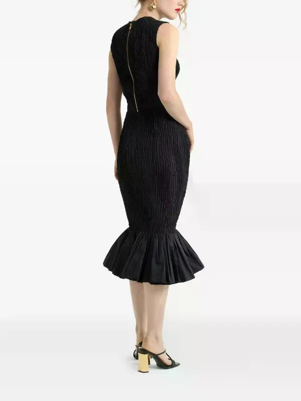 PATOU Smocked Midi Dress