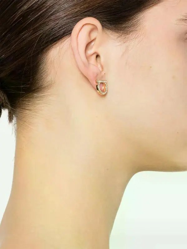 FERRAGAMO Gancini Crystal-embellished Earrings