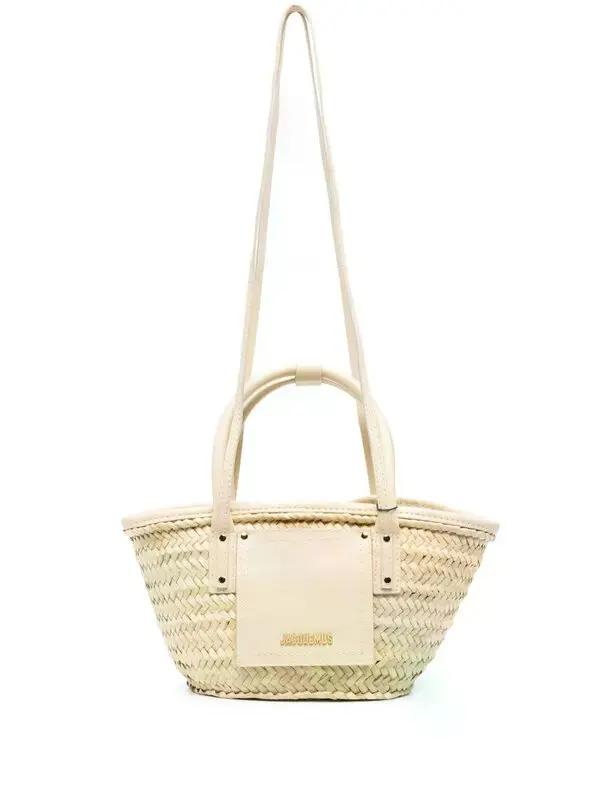 Jacquemus Soli Tote Raffia Bag - Neutrals