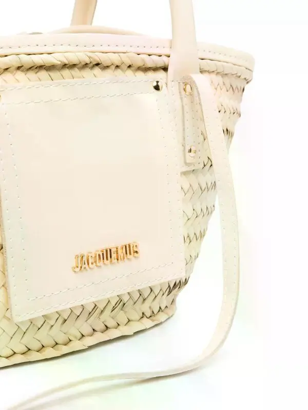 Jacquemus Soli Tote Raffia Bag - Neutrals