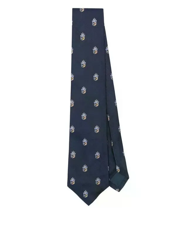 Polo Ralph Lauren Repp Club Silk Tie - Blue
