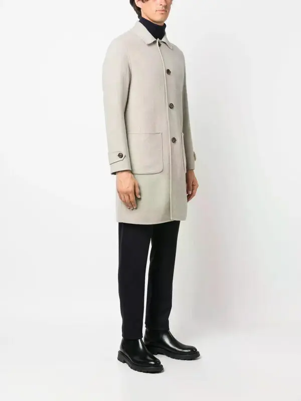 Eleventy Spread-collar Button-down Coat