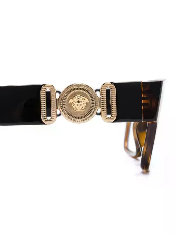 Versace Tortoiseshell-effect Glasses - Brown