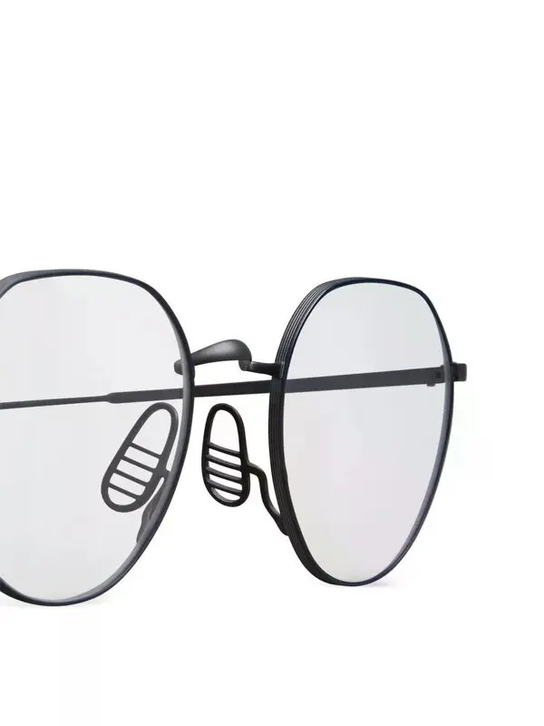 Thom Browne Round-frame Glasses - Black