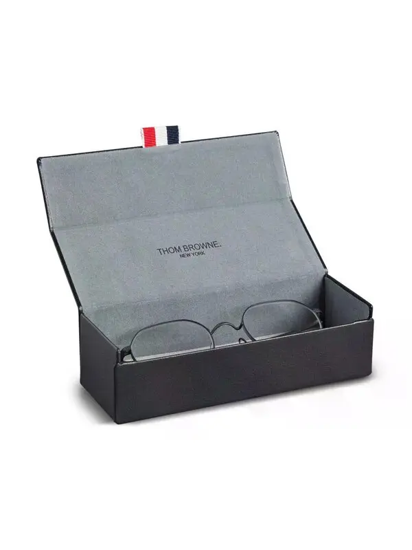 Thom Browne Round-frame Glasses - Black