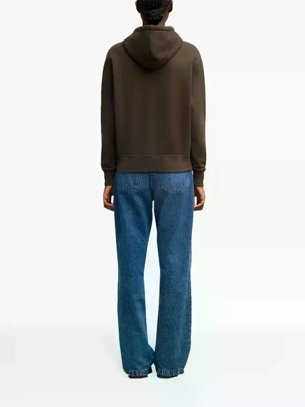 AMI Paris De Coeur-embroidered Hoodie