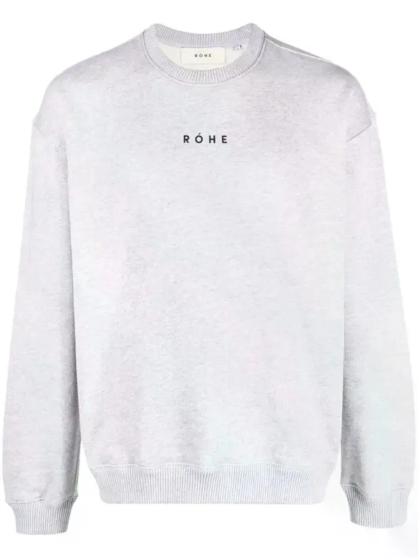 RÓHE Logo-print Long-sleeve Sweatshirt