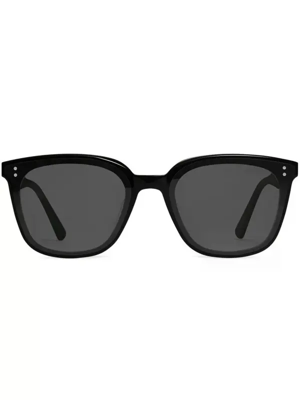 GENTLE MONSTER Queen 01 Logo-plaque Sunglasses - Black