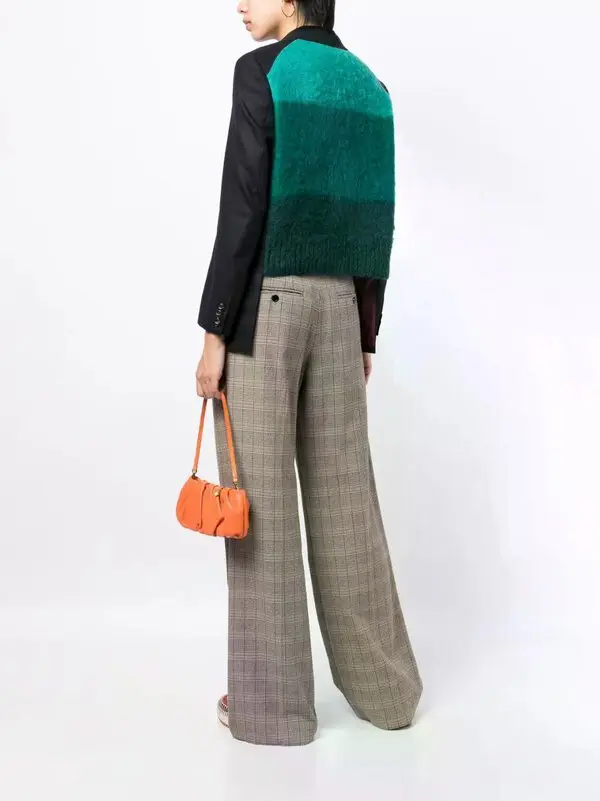 Kolor Single-breasted Blazer With Knitted Back