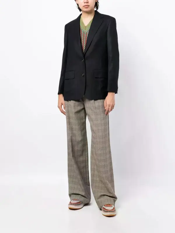 Kolor Single-breasted Blazer With Knitted Back