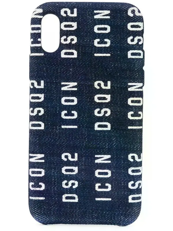 Dsquared2 Denim Logo Iphone X Case - Blue