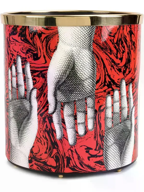 FORNASETTI Don Giovanni Wastepaper Basket - Multicolour