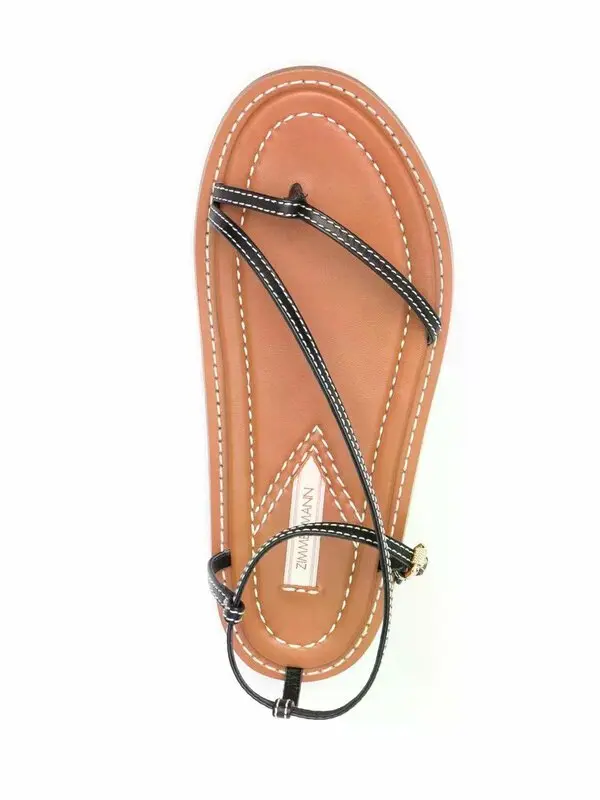 Zimmermann Skinny Strap Flat Sandals